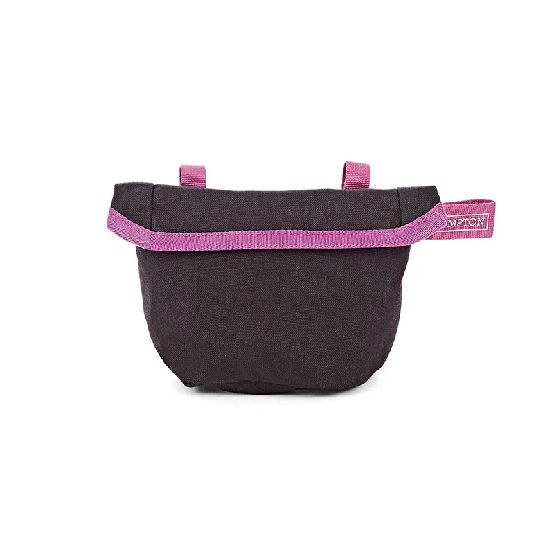 Brompton Saddle Pouch Bag in Black and Berry Crush