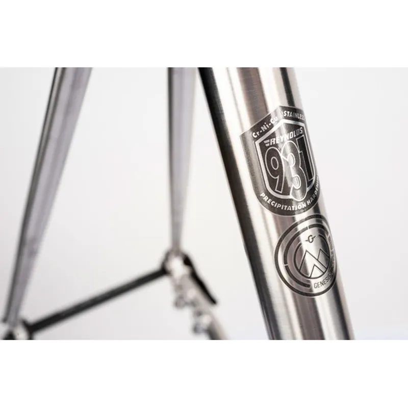 Genesis Volare Steel 931 Road Bike Frameset in Black and Silver