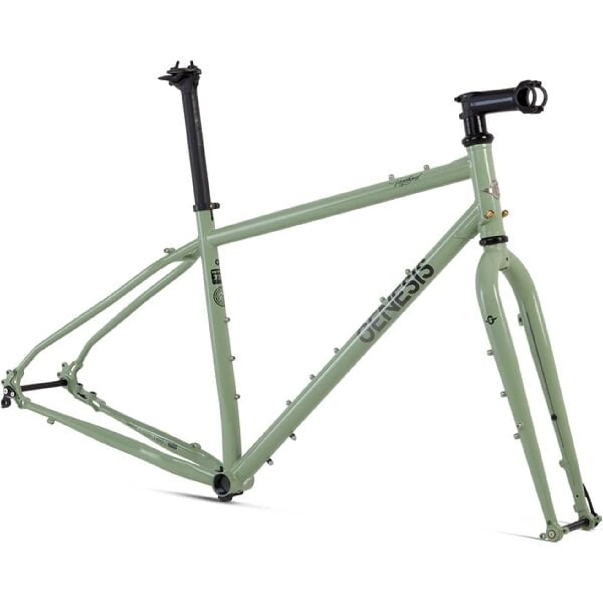 Genesis Vagabond 725 Steel Gravel Bike Frameset in Sage Green